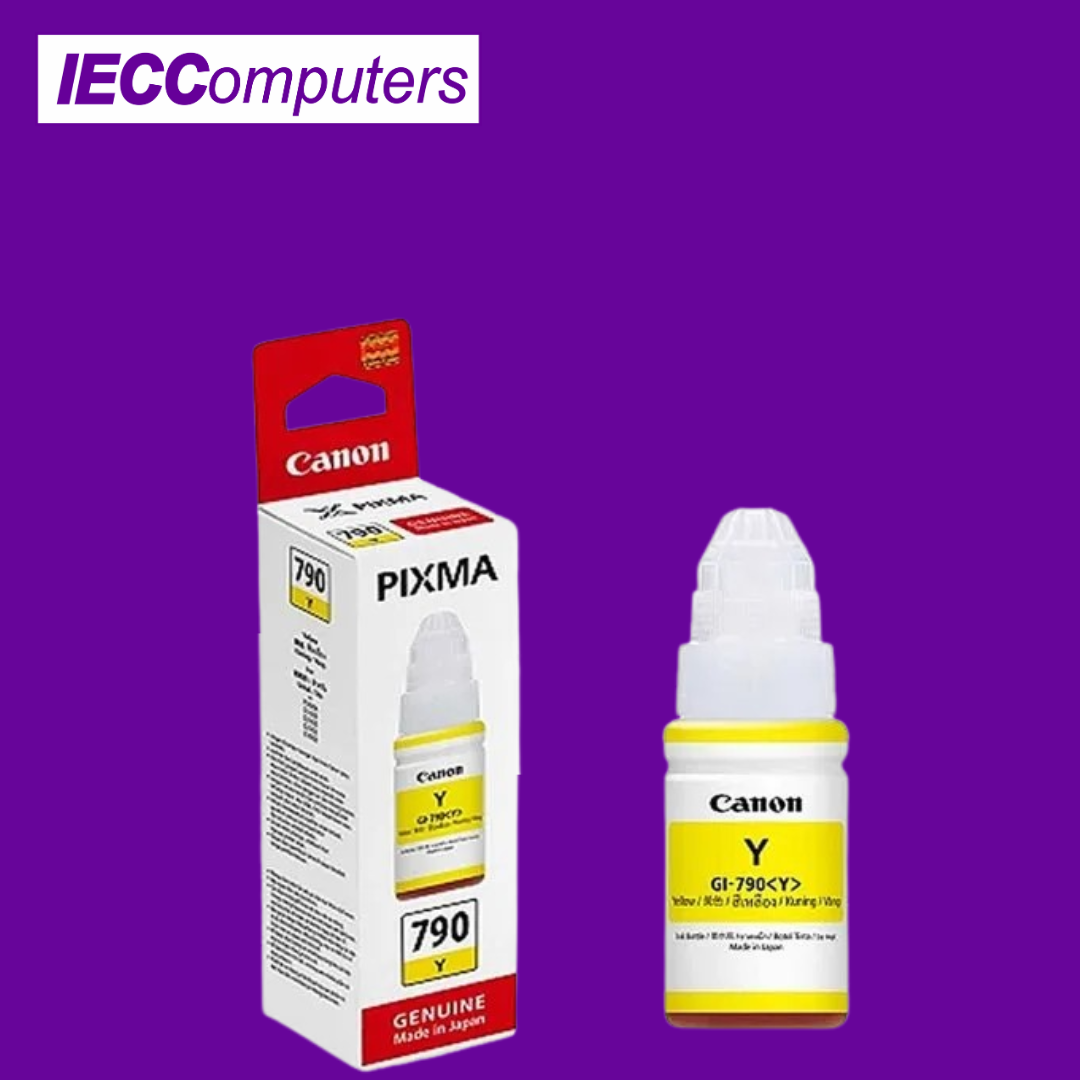 CANON HIGH PAGE YIELD INK BOTTLE YELLOW GI-790 70ML | IECComputers