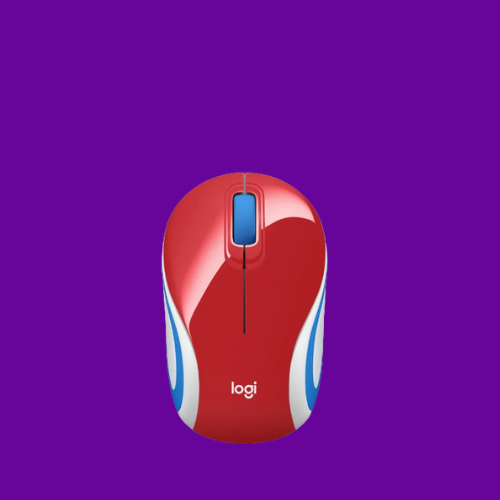 LOGITECH M187 WIRELESS PORTABLE MOUSE (RED) | IECComputers